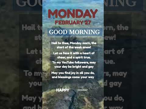 Happy Monday - May you have a blessed day! #happymonday #goodmorning