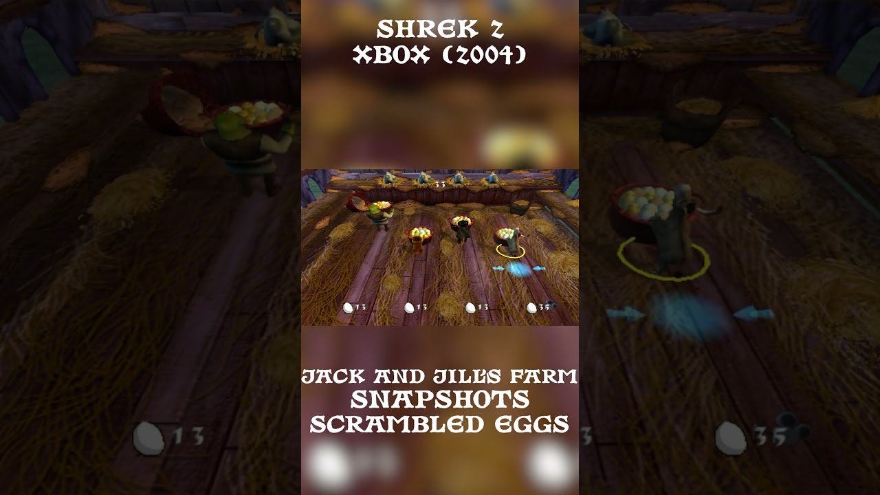 Scrambled Eggs at Jack & Jill's Farm! 🥚🔥 | Shrek 2 #Shrek2 #Gaming #RetroGaming #Shrek #Adventure