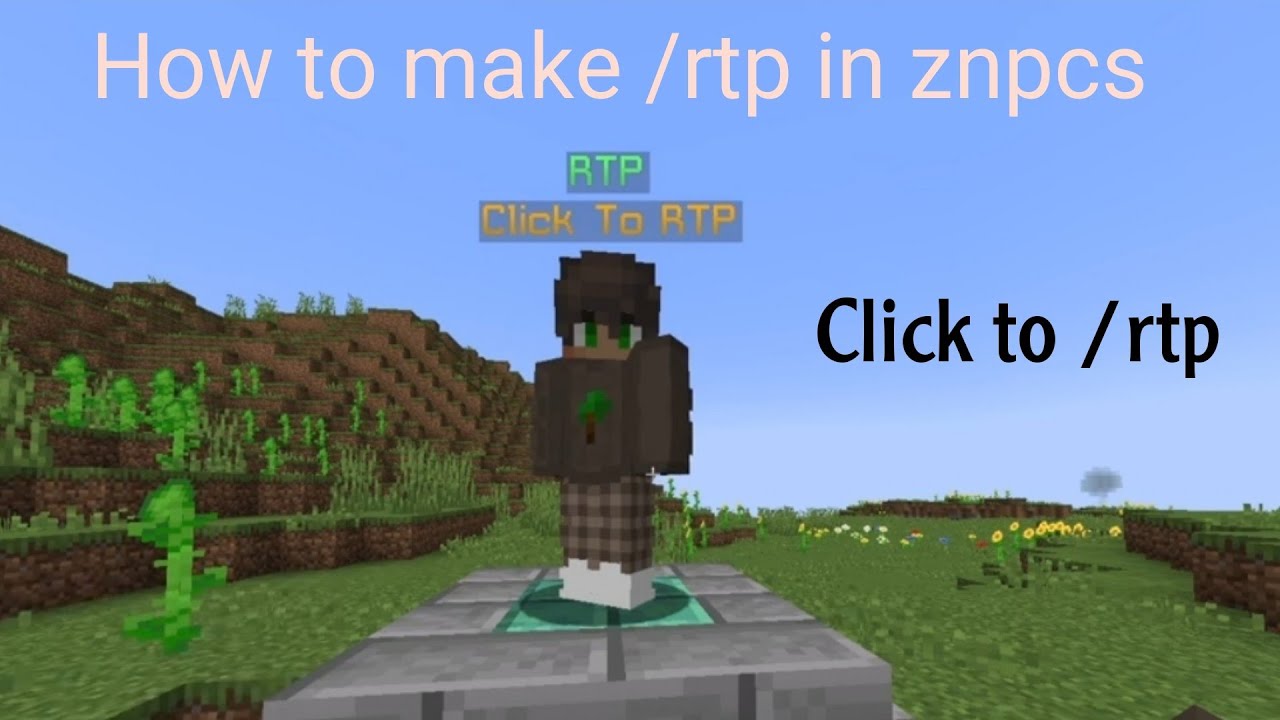 How To Setup Rtp In Npcs In Aternos Server| Make Rtp Npc Click To Random Teleport