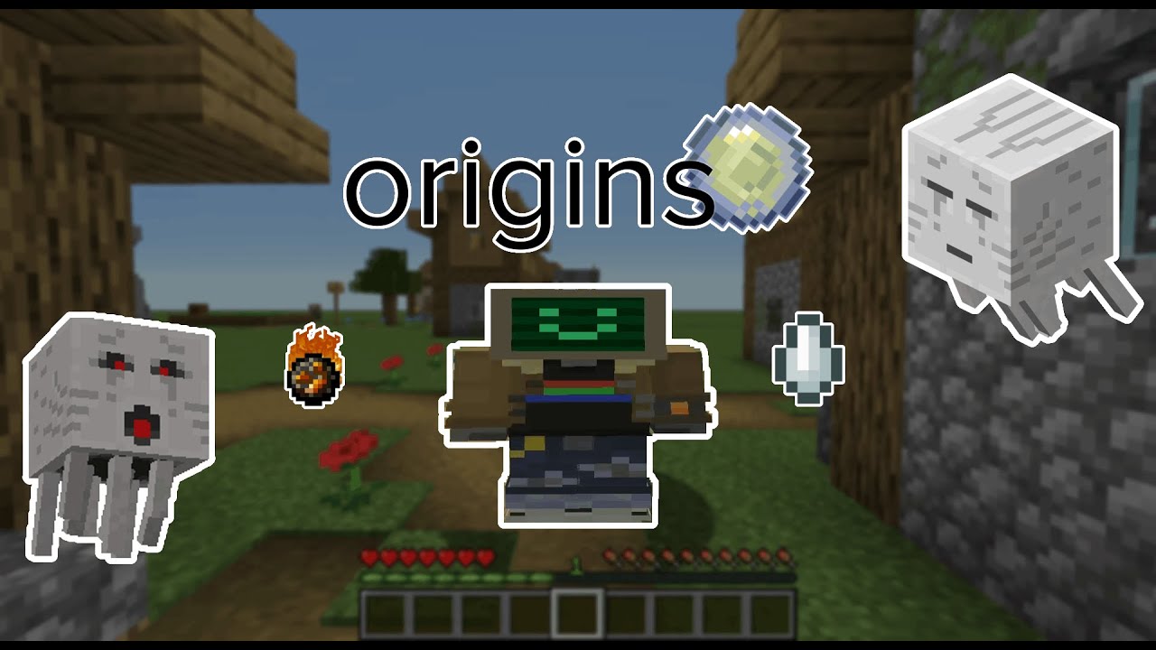 Custom Ghast Origin Datapack (Origins Mod) - Minecraft Java Edition [Flight and Fireball Showcase]