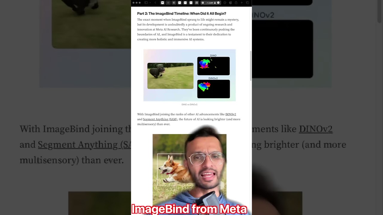 ImageBind from Meta - Sensational Update