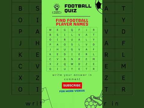 Guess Football Player Names in Crosswords 3 #Shorts #footballquiz #crossword