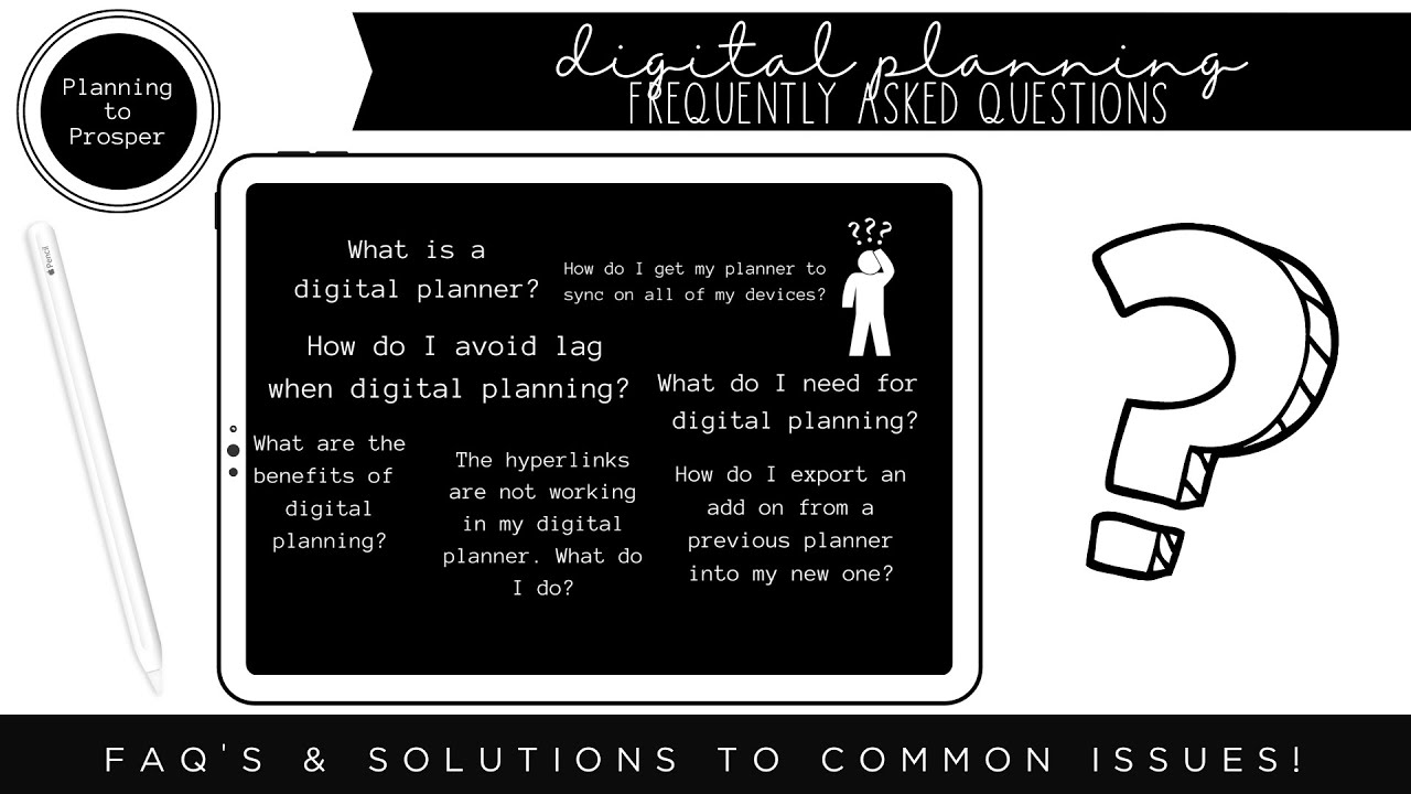 TIP TUESDAY | Digital Planning FAQ's & Solutions to Common Issues |