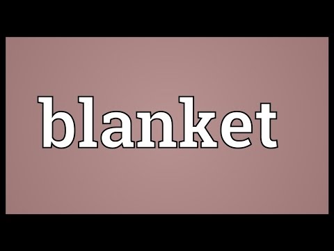 Blanket Meaning