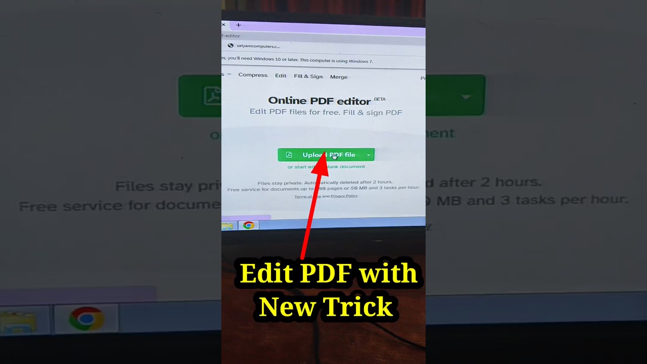 Edit PDF with New Trick #computer #techno #newshorts #pdf #windows