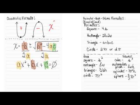 Math Vocabulary Cards
