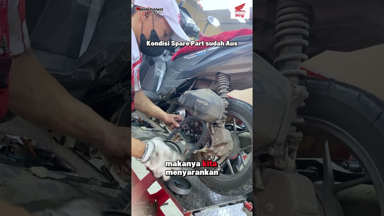 SERVICE AT AHASS MANY PARTS REPLACED?? HERE IS THE EXPLANATION!! #bintangmotor #ahasshonda #honda