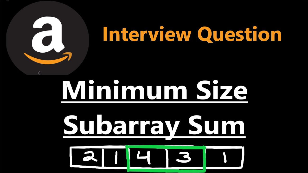 Minimum Size Subarray Sum - Leetcode 209 - Python