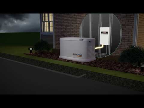 Generac Guardian Series Air-Cooled Standby Generator - 20 kW (LP)/18 kW (NG), Model# 7038
