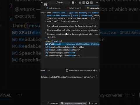 Currency Converter in 1 minute 💸 #backenddevelopment #programming #nodejs #shorts #developer