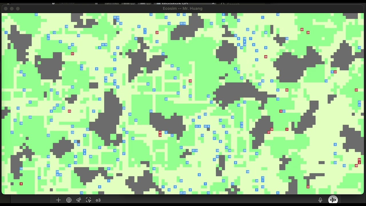 Simulating a simple 3-tier ecosystem