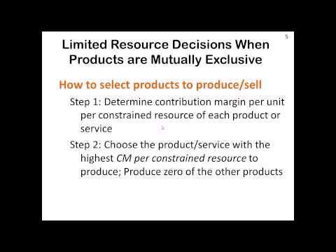 Ch. 9 - Resource Allocation Decisions