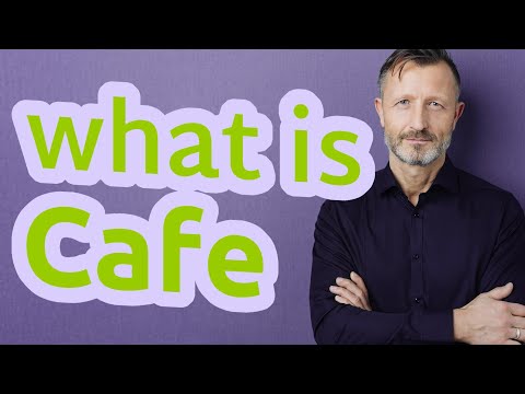 Cafe | Meaning of cafe 📖