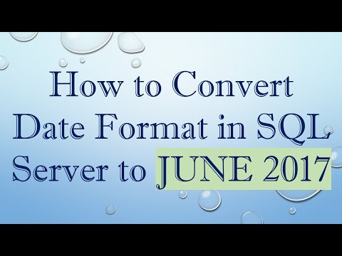 How to Convert Date Format in SQL Server to JUNE 2017