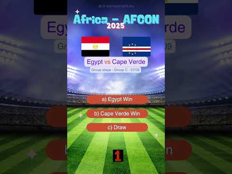 Egypt vs Cape Verde AFCON 2024/2025 Qualifiers Prediction | Who Will Win? #match #prediction #egypt
