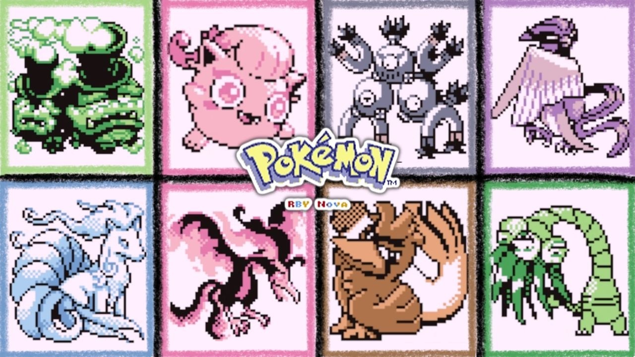 POKÉMON RBY NOVA | Complete Pokédex & All Sprites (Gen 1 Rom Hack)