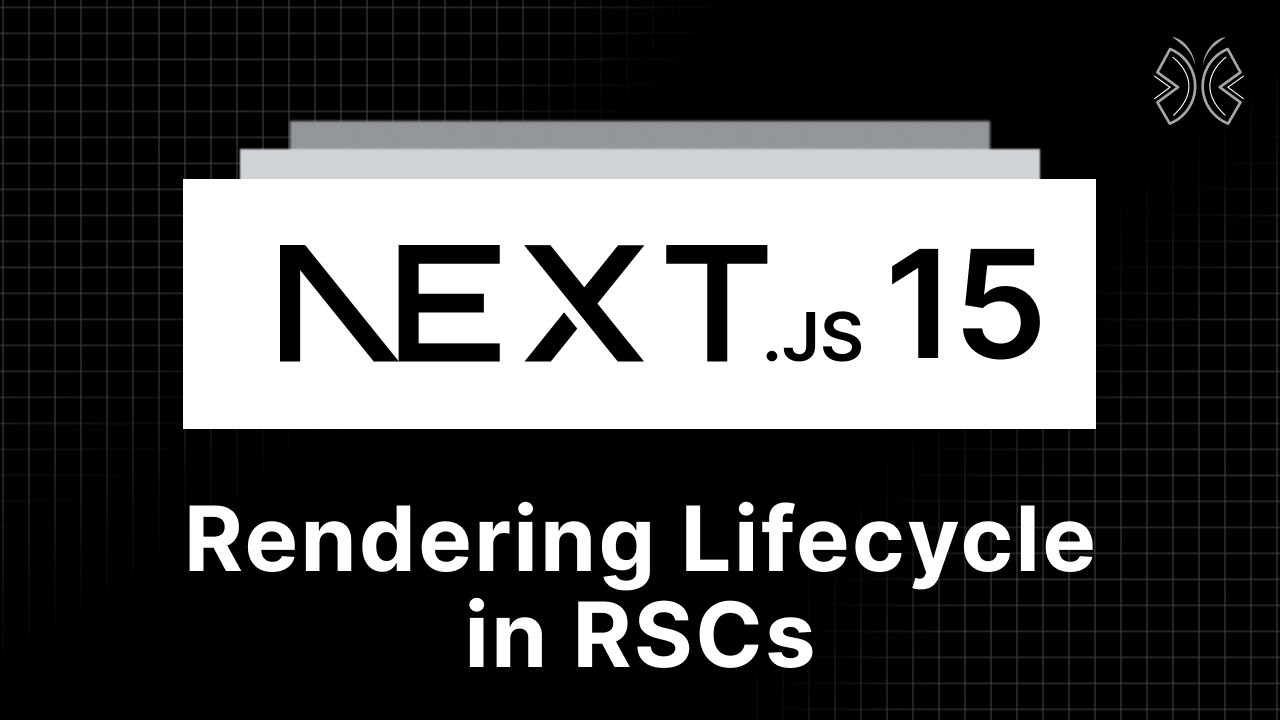 Next.js 15 Tutorial - 53 - RSC Rendering Lifecycle
