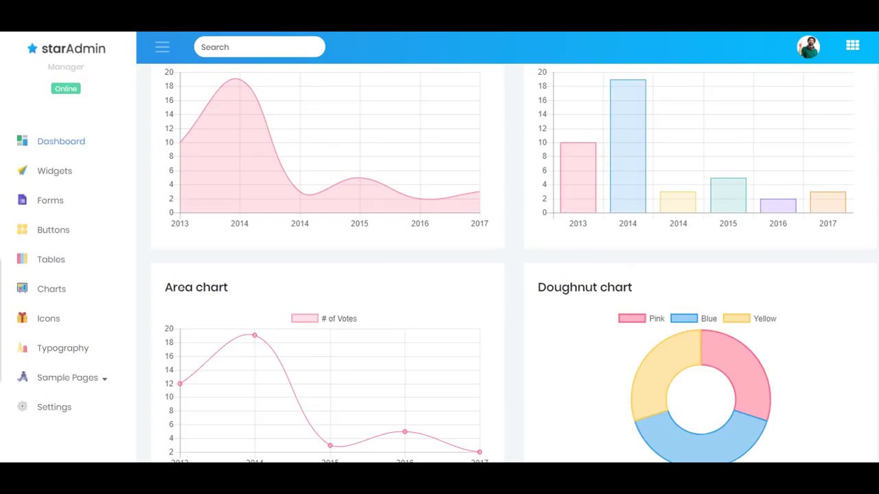 Star Admin- Free Bootstrap Admin Templates
