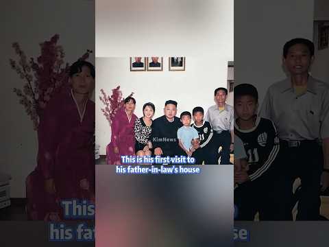 This is his first visit to his father-in-law's house #kimjongun #northkorea #shorts