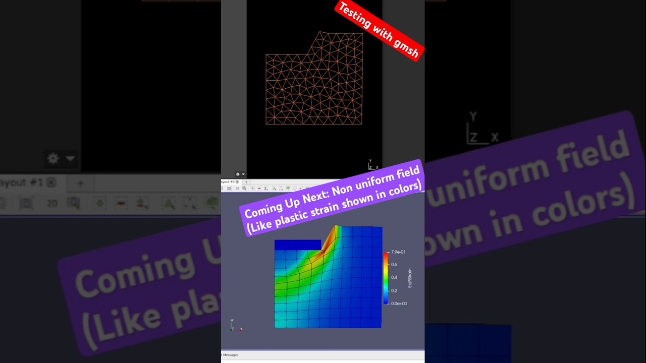 3 Essential FEM Remeshing Tools #2 Uniform #mmg, #Paraview & #gmsh