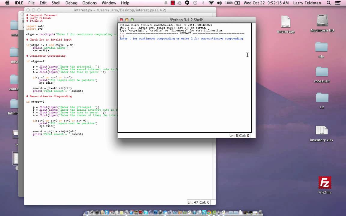 Python Program for Compounding Interest