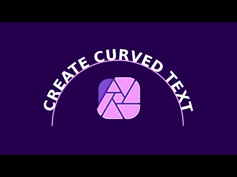 How To Curve Text with Affinity Photo