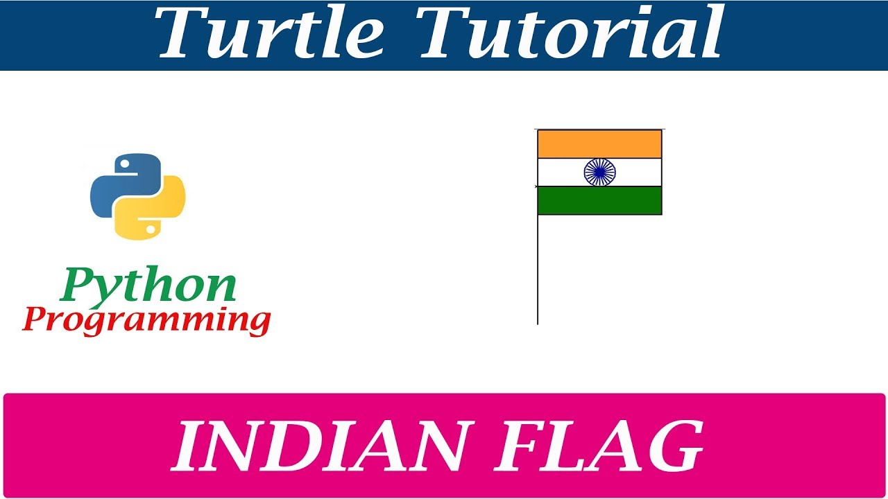 Python Turtle Graphics - Pattern 3 | Drawing INDIAN FLAG