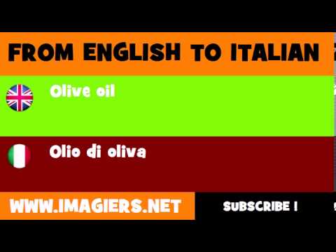 How to say olive oil in Italian