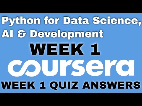 Learn Python for Data Science AI Development week 1 quiz answers Python for Data Science AI ...