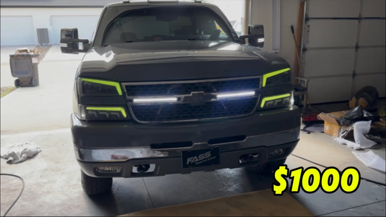 Throwing CUSTOM BUILT headlights on my Duramax