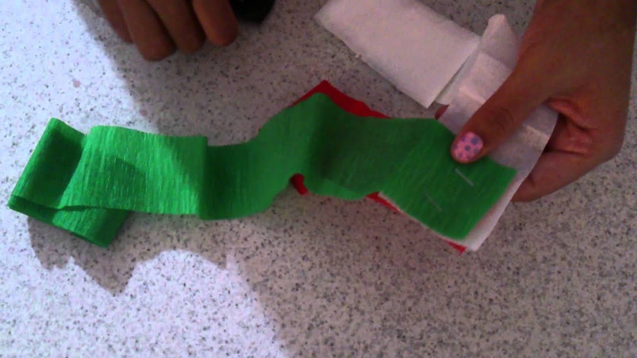 Cadena de papel tricolor