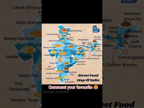Street food map of India #india