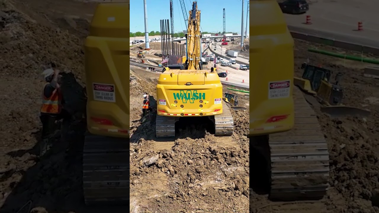 Walsh Construction tackles earthwork  #construction #excavator