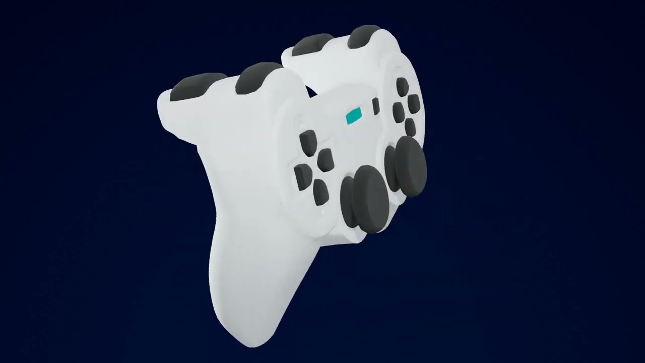 Videogame Controller (3D Render)