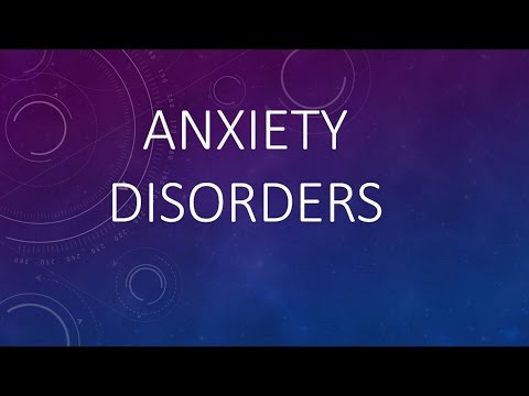 Psychiatry Lecture: Anxiety Disorders