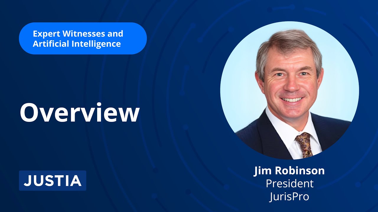 Overview | Expert Witnesses and Artificial Intelligence 1/3