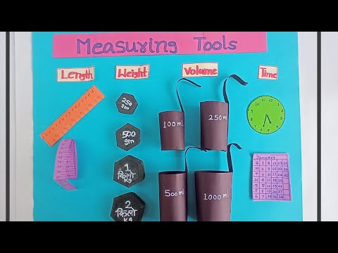 Measuring Units Math Project for class 4 ,5|Measurement Project Math| Measuring tools tlm |math tlm
