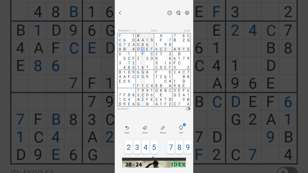 sudoku giant 16x16