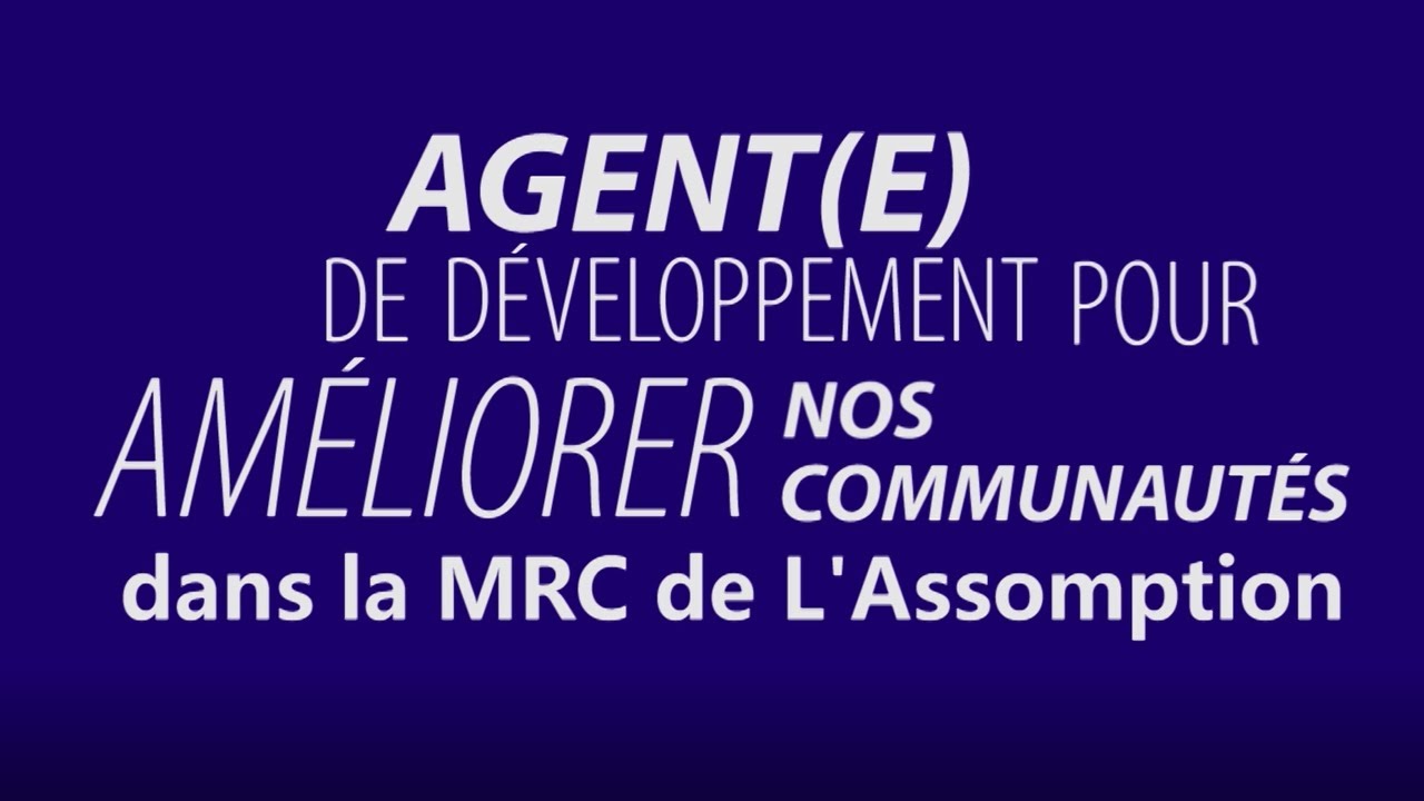 Offre d'emploi - Agent(e) de développement - octobre 2021