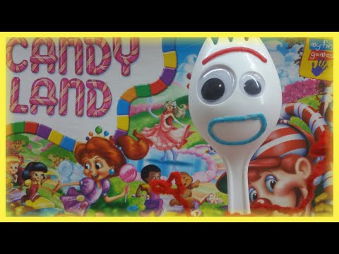 Candyland board game toy review (The Ella and Forky show)