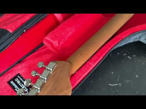 Veritas Custom Texas Miracle Black & Silver Roasted Neck | Reverb