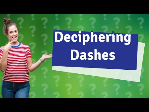 What does a dash mean in a NYT crossword clue?