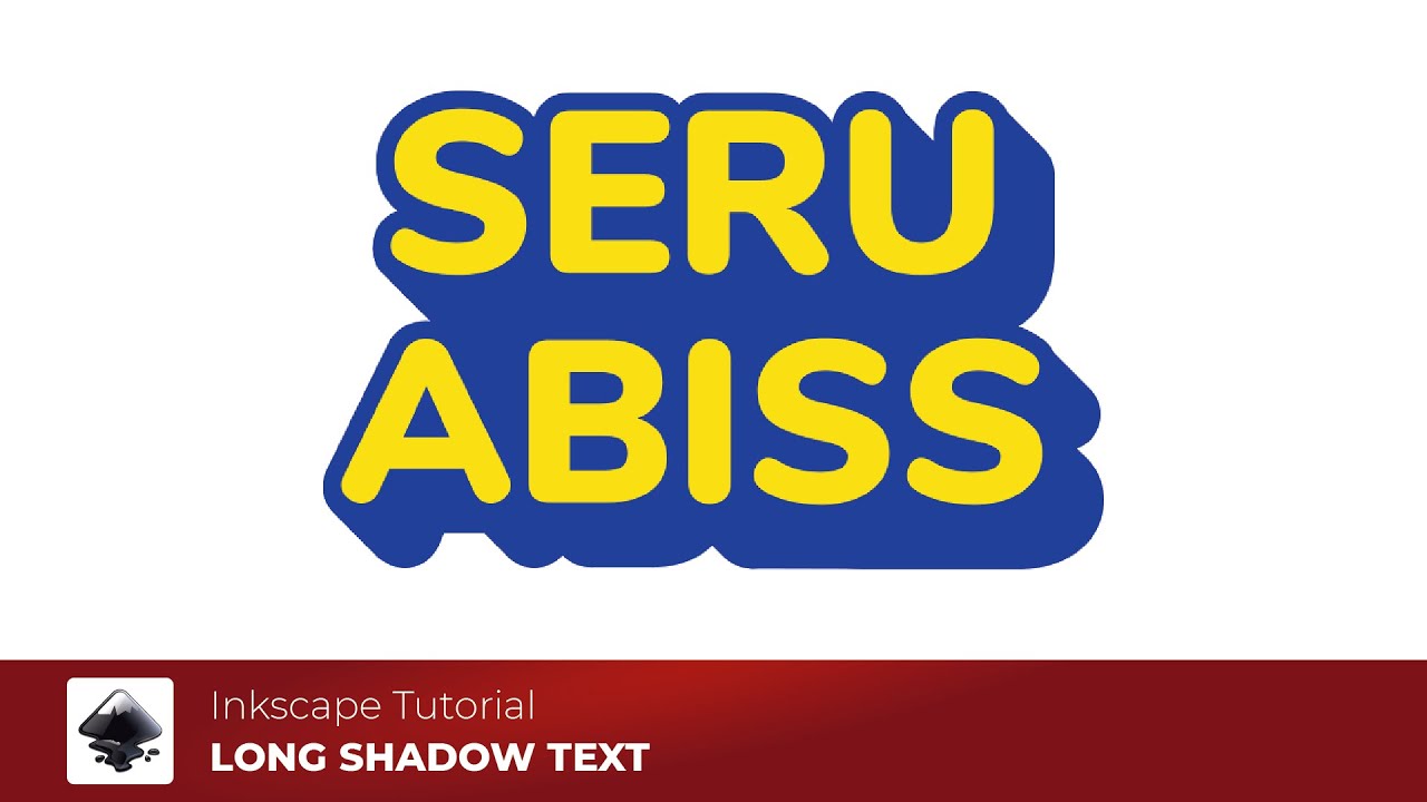Create long shadow text in inkscape | inkscape tutorial