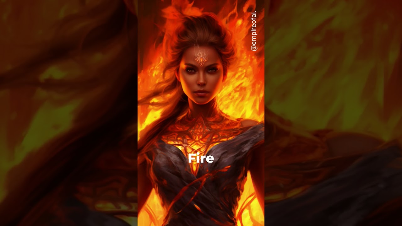 Women and Men as 4 Elements (Air, Fire, Earth, Water) | #4elements #aiart #digitalart #midjourney
