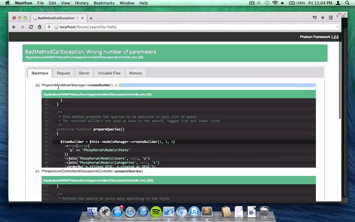 Tutorial - Setting up Phalconphp Debug in your application HD