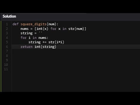 Python - Square Every Digit | Codewars 7KYU