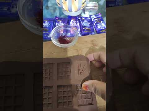 Mini Dairy milk chocolate Saffron Flavor 😋 #shorts