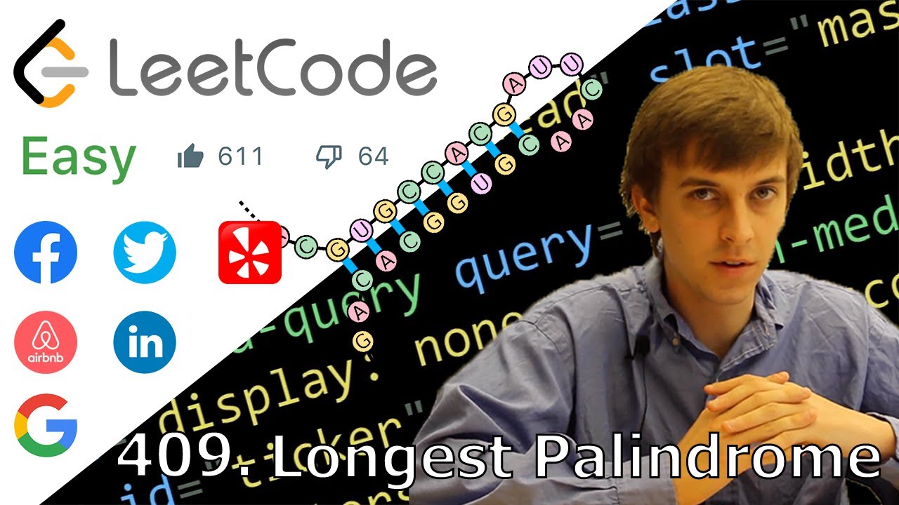 LeetCode Longest Palindrome Solution Explained - Java