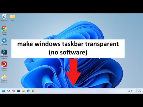 Make Windows Taskbar Transparent WITHOUT Any Software (Easy Guide)