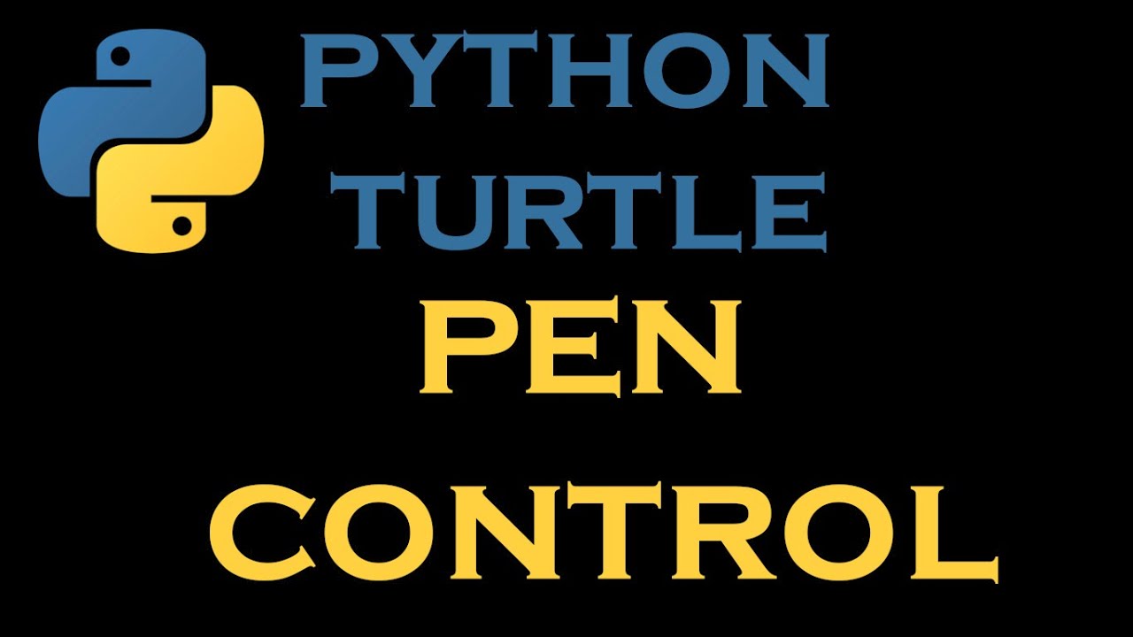 Python Turtle Lessons 7# Pen Control